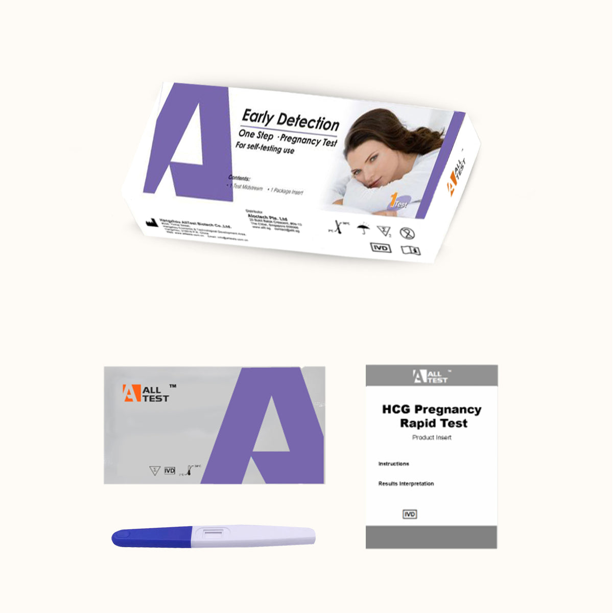 hCG Pregnancy Rapid Test Midstream – Alltest